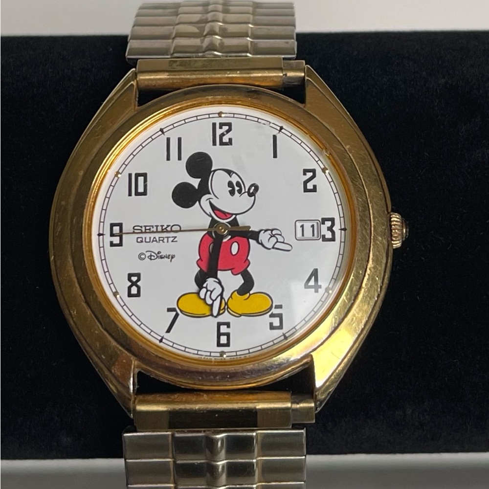 Seiko Gold Mickey Mouse Quartz Watch - Gem